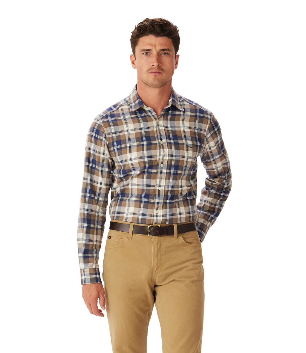 Classic Brushed Check Shirt | Holmes & Co Boutique NZ – Holmes & Co of ...